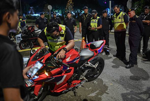 967 saman dalam operasi bersepadu fokus ubah suai motosikal, samseng ...