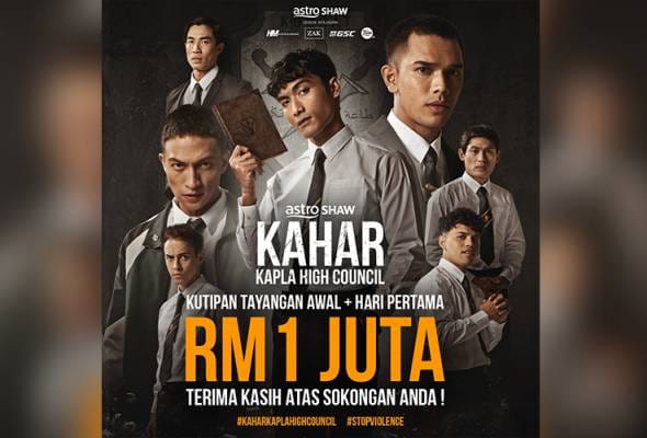 Sehari tayangan, Kahar: Kapla High Council raih kutipan RM1 juta ...